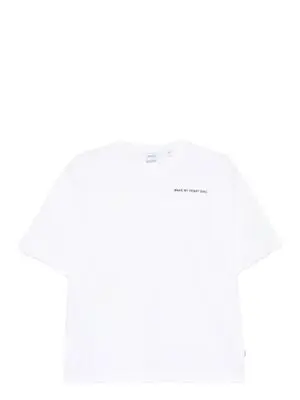 Aspesi Slogan-print Cotton T-shirt - White