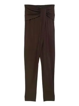 Andamane Draped Trousers - Brown