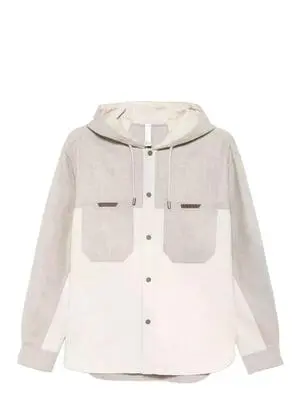 Sease Hooded Overshirt - Neutrals