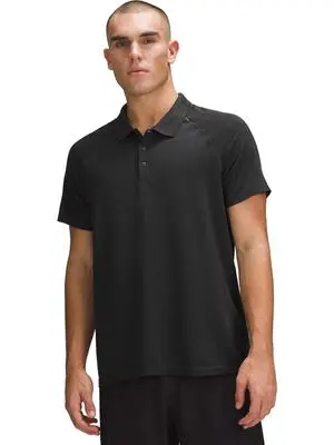 Lululemon Metal Vent Tech Polo Shirt - Graphite Grey/black