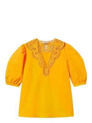 TWINSET Broderie-anglaise Blouse - Orange