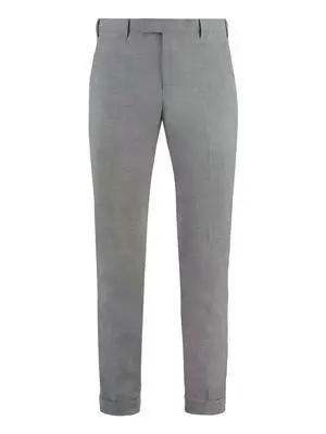 PT TORINO Flat-front Trousers - Grey