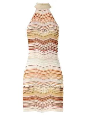 Missoni Zigzag-pattern Mini Dress - Neutrals