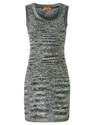 Missoni Knitted Mini Dress - Green