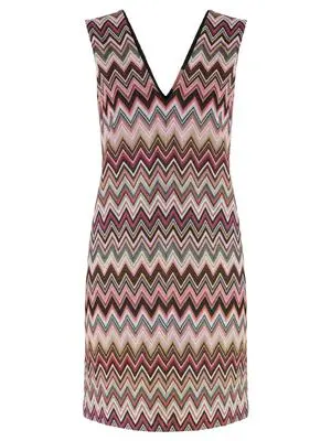 Missoni Zigzag-pattern Mini Dress - Pink