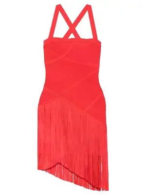 Herve Leger Josephine Mini Dress - Red