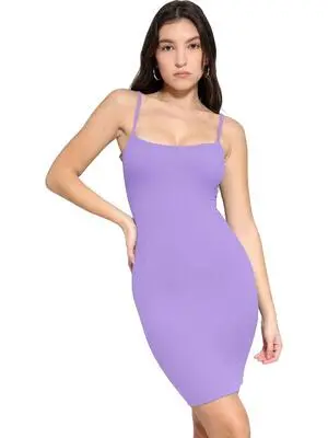 POPILUSH Popilush Shapewear Butt Lift Mini Slip Dress Wisteria
