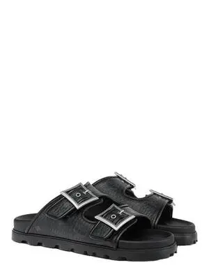 Mcm Sandals In Visetos - Black