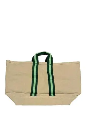 PUEBCO College Tote Bag Light Green X Dark Green