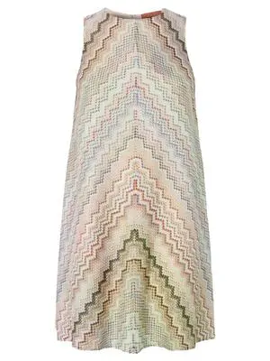Missoni Geometric-pattern Mini Dress - Neutrals