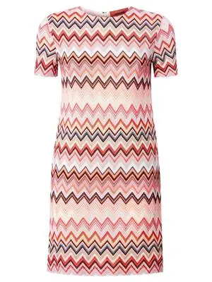 Missoni Zigzag-pattern Mini Dress - Pink