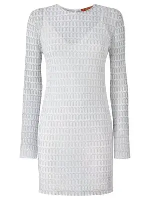 Missoni Knitted Mini Dress - Silver