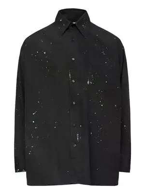 MAISON MARGIELA Paint-splatter Shirt - Black