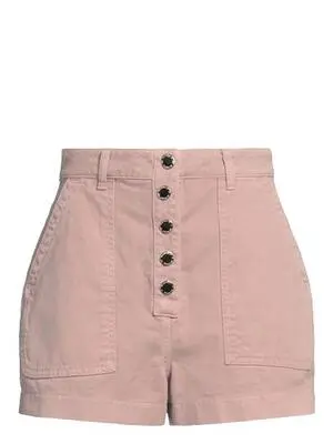 Elisabetta Franchi Denim High-waisted Shorts - Pink