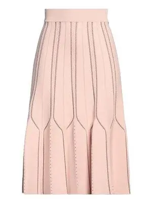 Elisabetta Franchi Midi Flared Skirt - Pink