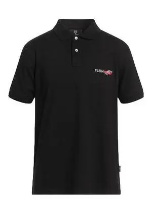 PLEIN SPORT Polo Shirt Size Cotton, Elastane - Black