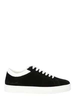 Emporio Armani Calfskin Sneakers - Black