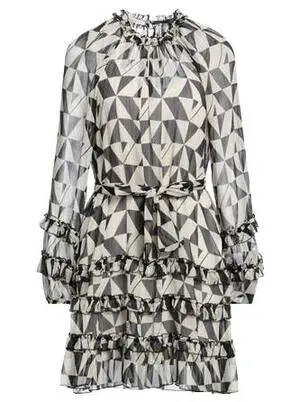 SOUVENIR Mini Dress With Geometric Print - Off White