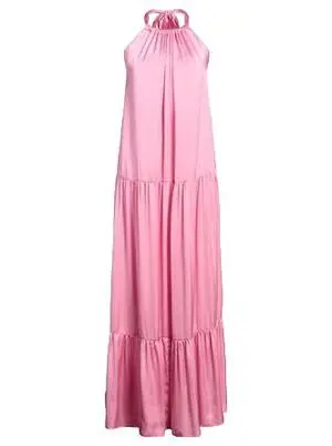 LIU •JO Maxi Flared Halterneck Dress - Pink