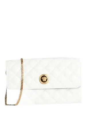 Versace Light Lambskin Clutch - White