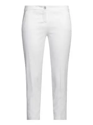 TRUSSARDI Cotton Blend Tapered Pants - White