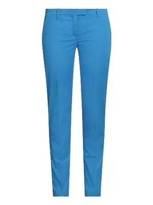 TRUSSARDI Tapered Solid Cotton-elastane Pants - Blue