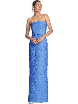 Sachin & Babi Sophia Jacquard Cloque Gown Moonbeam