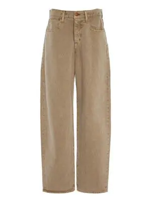 SLVRLAKE Tess Long Curve-leg Jeans - Brown