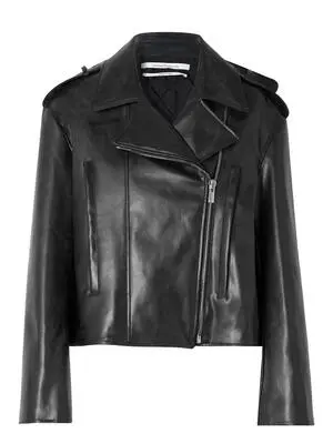 Another Tomorrow Mirum Biker Jacket - Black