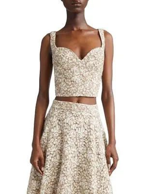 MICHAEL KORS Michael Kors Collection Lace Bustier Top