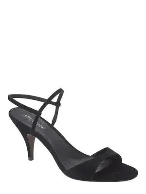 Jeffrey Campbell Calla Slingback Sandals Black Suede