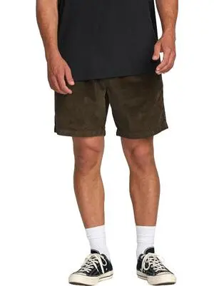 BILLABONG Billabong Larry Layback Cotton Corduroy Shorts Brown
