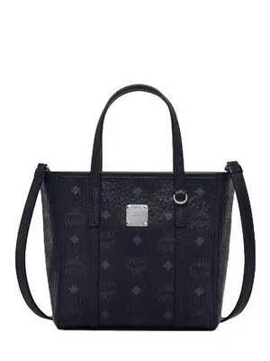 Mcm X-mini Toni Visetos Top-zip Shopper - Black