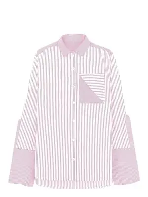 THEO THE LABEL Echo Stripe Shirt - Lantana