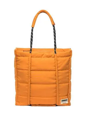 URBAN ORIGINALS Palm Quilted Recycled Nylon Tote - Tan