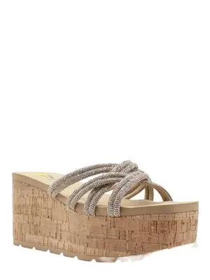 VOLATILE Solaris Platform Wedge Sandal - Gold