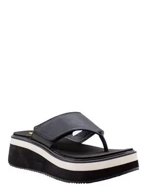 VOLATILE Shitake Platform Wedge Sandal - Black
