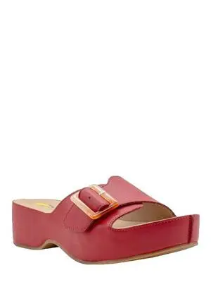 VOLATILE Bertha Platform Slide Sandal Red