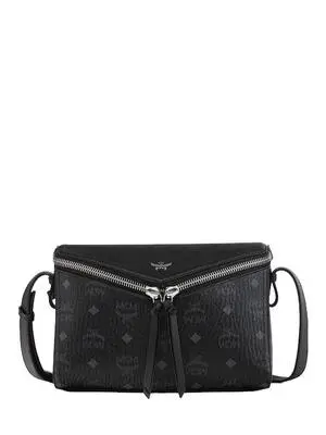 Mcm Diamant 3d Shoulder Bag - Black