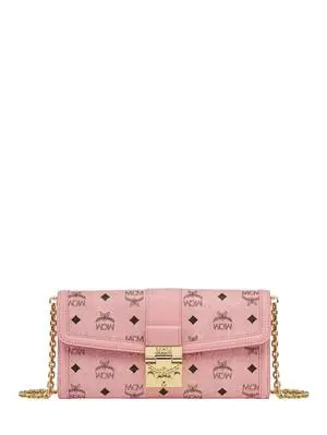 Mcm Tracy Chain Wallet - Pink