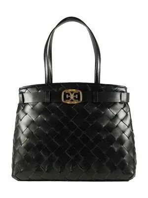 Sam Edelman Sam Edelman Cleo Woven Leather Tote Black