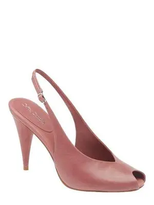 Jeffrey Campbell Jeffrey Campbell Snoah Slingback Peep Toe Pumps Dark Pink