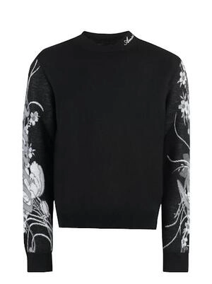 AMIRI Floral Arm Print Long Sleeve T-shirt