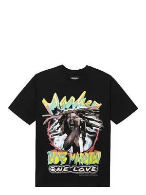 MARKET Bob Marley One Love T-shirt - Black