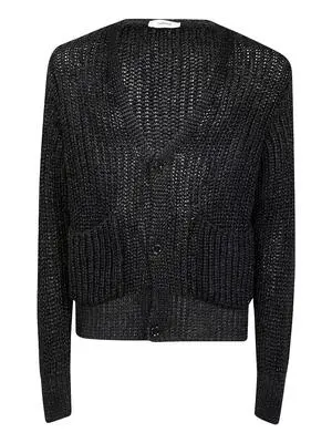 LARDINI V-neck Cardigan - Blue