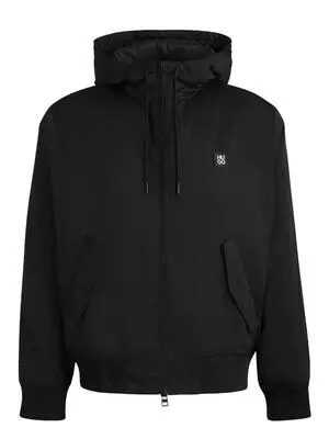 Hugo Rubberised-logo Jacket - Black