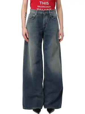 Balenciaga Wide Leg Jeans - Blue