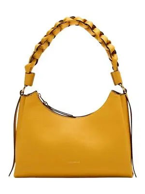 COCCINELLE Braided Shoulder Bag - Yellow
