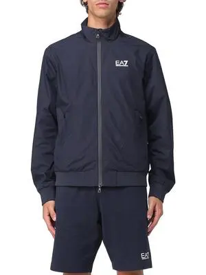 EA7 Bomber Jacket With Logo - Blue