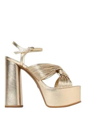 Michael Kors Heeled Platform Sandals - Gold
